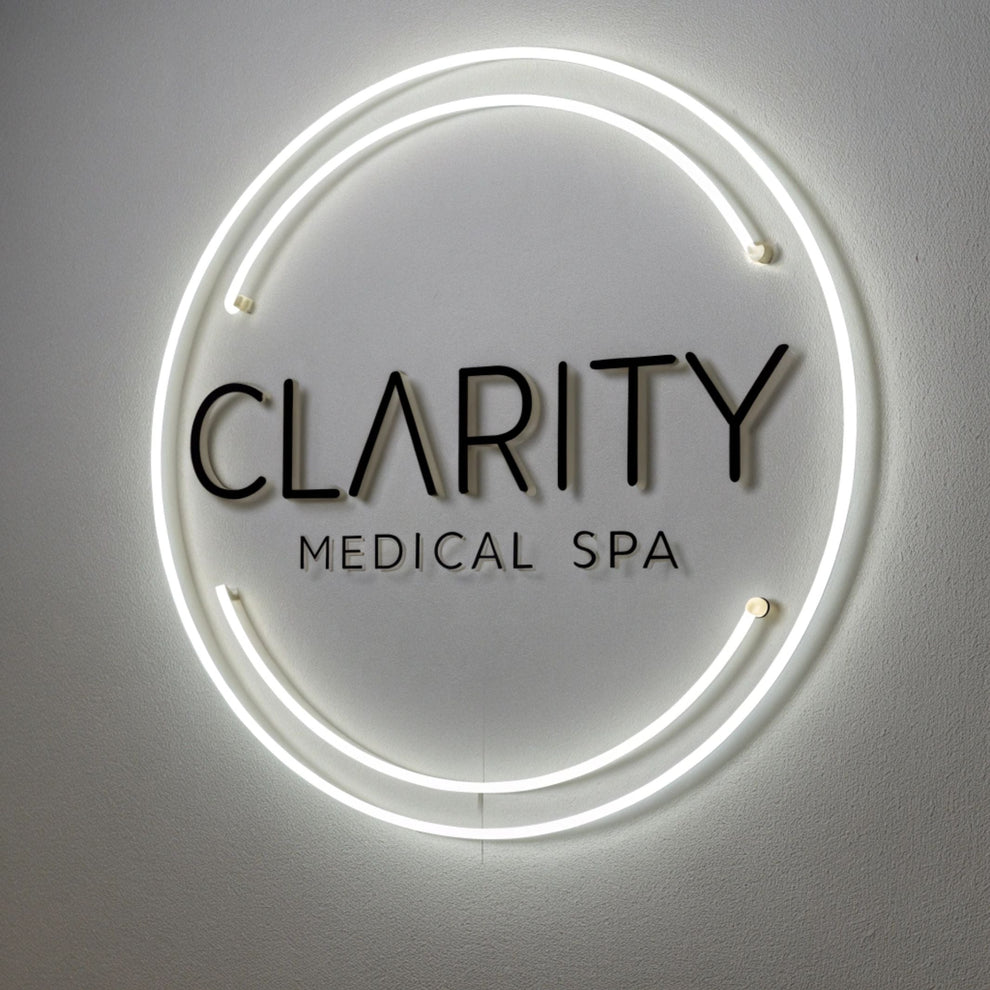 Clarity Medical Spa Sign-Acrylic LED Glow for Spas – Neonsnest Australia